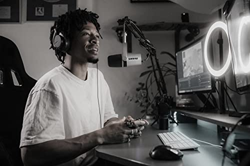 Shure MV7 USB/XLR Dynamic Microphone + AONIC 50 Wired/Wireless Noise Cancelling Headphones for Podcasting, Recording, Streaming & Gaming, Professional Quality Sound & Durability - Silver/Black