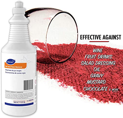 Diversey Red Juice Stain Remover, 32 Oz Bottle, 6 Bottles/carton