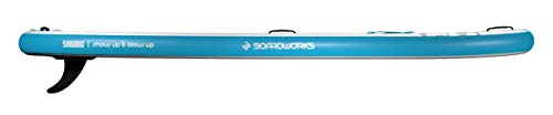 Boardworks SHUBU Riptide Inflatable Stand-Up Paddle Board (iSUP) | SUP Package Includes Three Piece Paddle, Carry Bag and Pump (SUP) Complete Kit | 10’6”, Blue/White/Grey