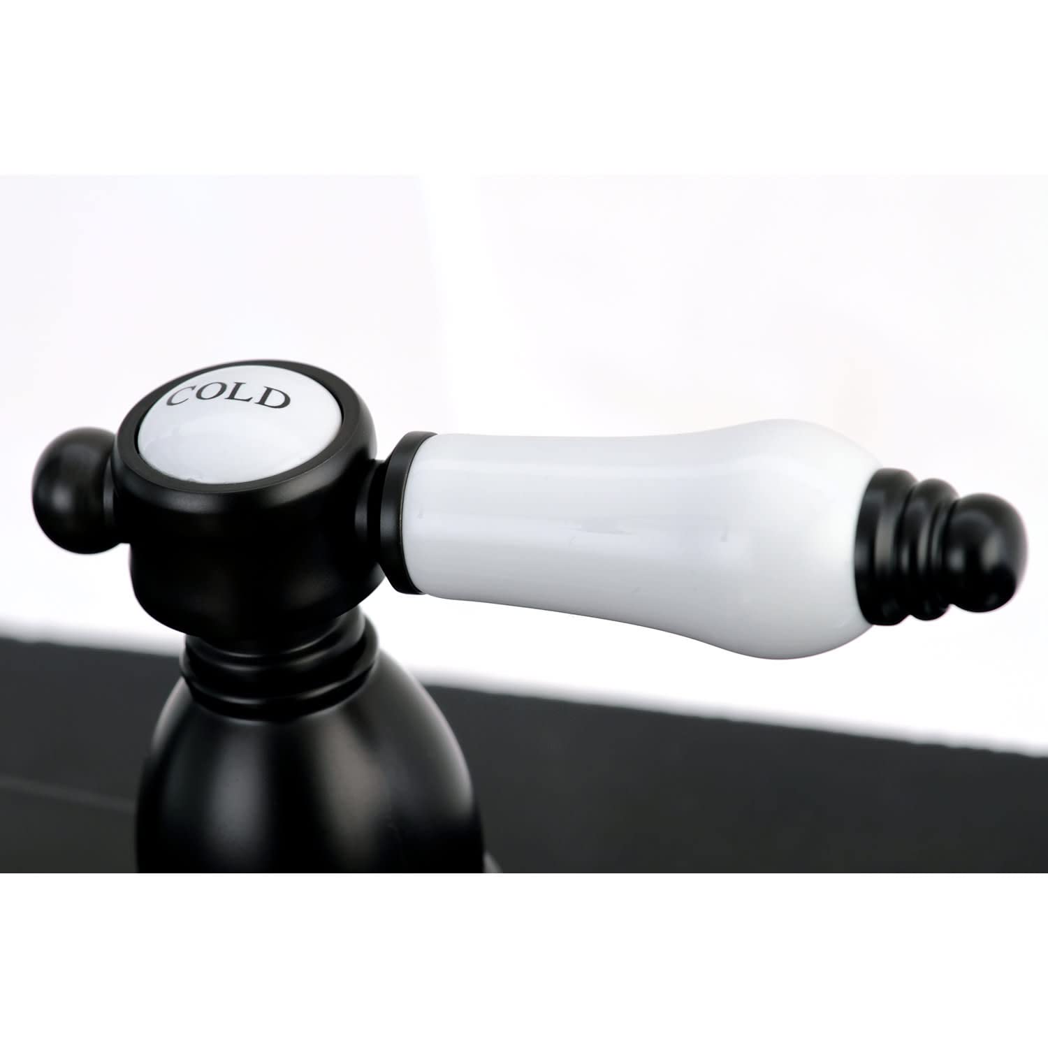 Kingston Brass KB1755BPLBS Bel Air 8 inch Centerset Kitchen Faucet with Brass Sprayer, 8-5/8 inch In Spout Reach, Oil Rubbed Bronze