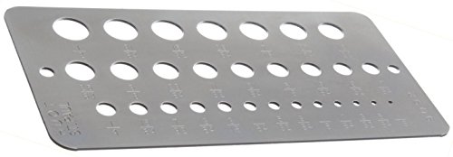 Drill America Drill Bit Gauge, 1/16-1/2 by 64ths (29 Sizes), 12250