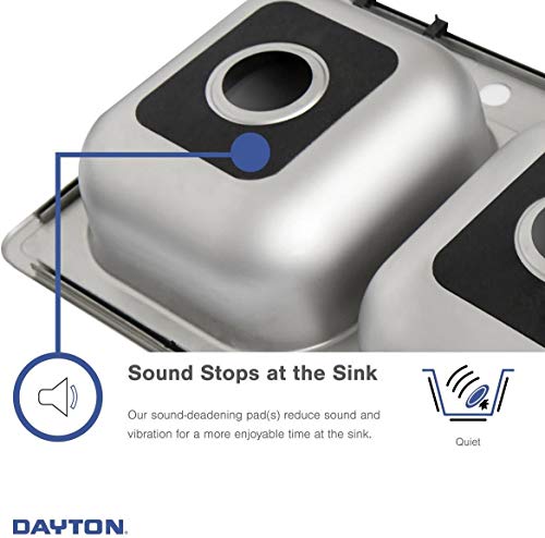 Elkay D125214 Dayton Single Bowl Sink with Four Holes, Stainless Steel
