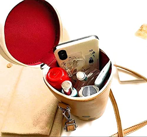Ellie Dang Designs Cute Kawaii Bubble Milk Tea Shoulder Bag (Brown)