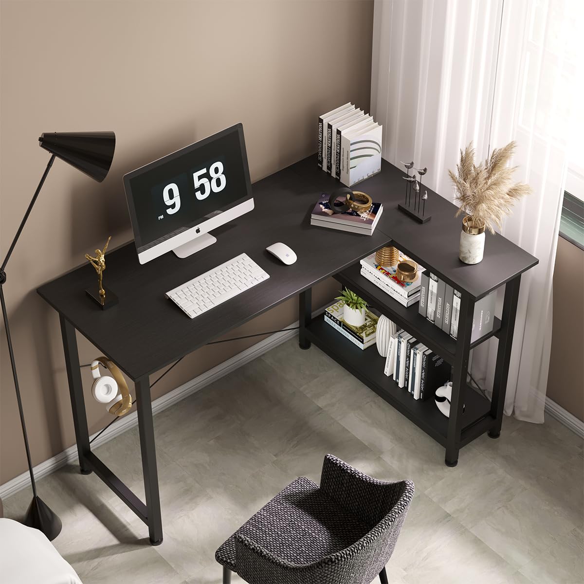 COTUBLR Computer Desk, Modern Simple Style Table,Study Writing Desk for Small Office and Home Office,Spacious Desktop, Easy to Assemble