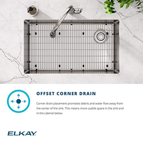 Elkay ECTRU30179RT Crosstown Single Bowl Undermount Stainless Steel Sink