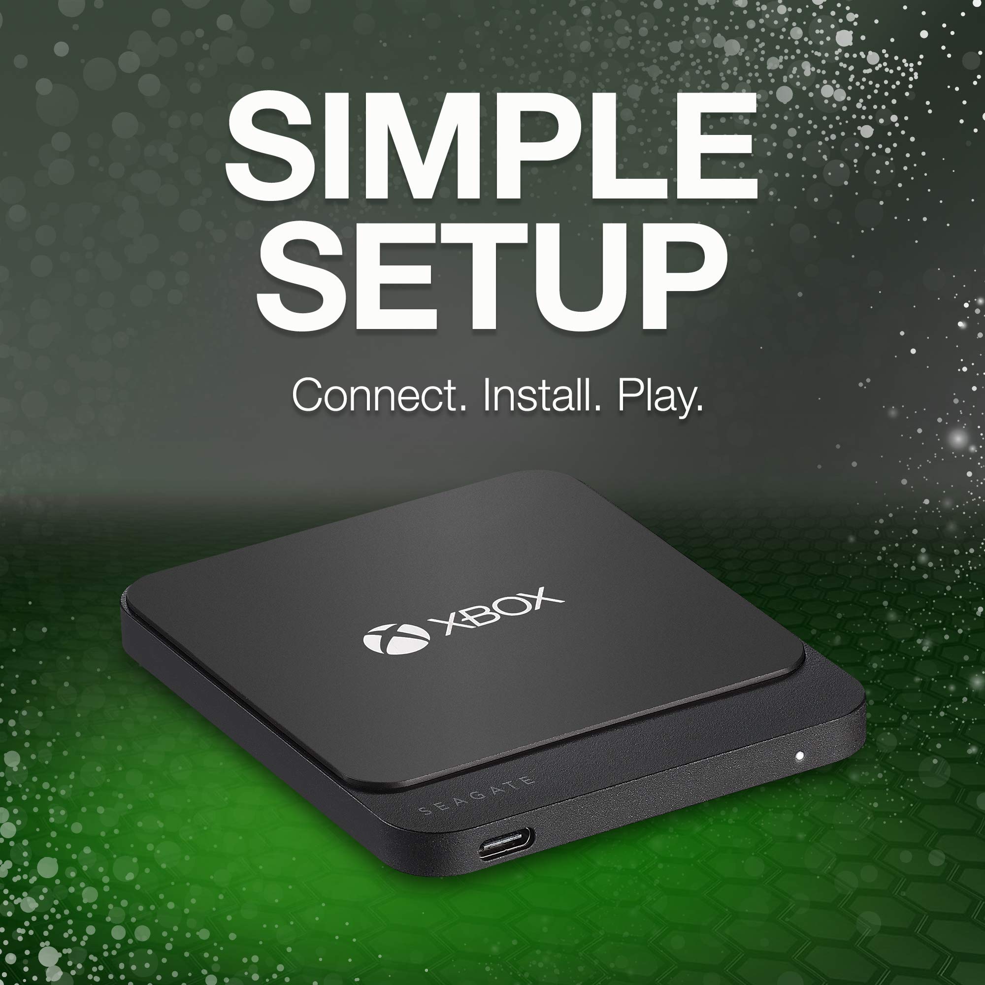 Seagate STHB500401 Game Drive for Xbox 500GB SSD External Solid State Drive, Portable USB 3.0 β Designed for Xbox One, 2 Month Xbox Game Pass Membership, 1 Year Rescue Service