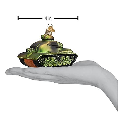 Old World Christmas Ornaments Military Tank Glass Blown Ornaments for Christmas Tree