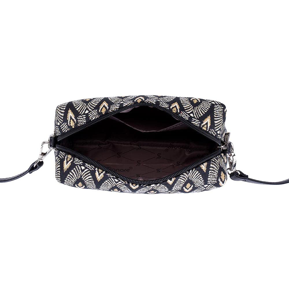 Signare Tapestry Small Crossbody Bag for Women pouch Bag with Fashion Pattern Design (Art Decor - Luxor, HPBG-LUXOR)