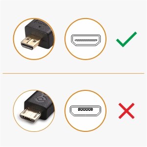 Cable Matters High Speed HDMI to Micro HDMI Cable 10 ft (Micro HDMI to HDMI) 4K Resolution Ready