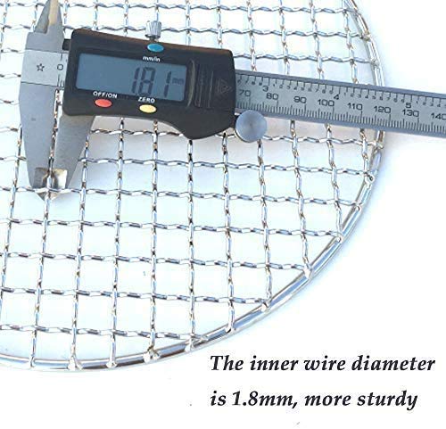 Comicfs Steaming Racks Dia 11.6" Round Barbecue Grids Cross Wire Footed Steaming Stainless Steel Cooling Rack with Legs Multi-Purpose Grill Rack for Airfryer Instant Pot/Pressure Cooker (29.5cm/11.6")