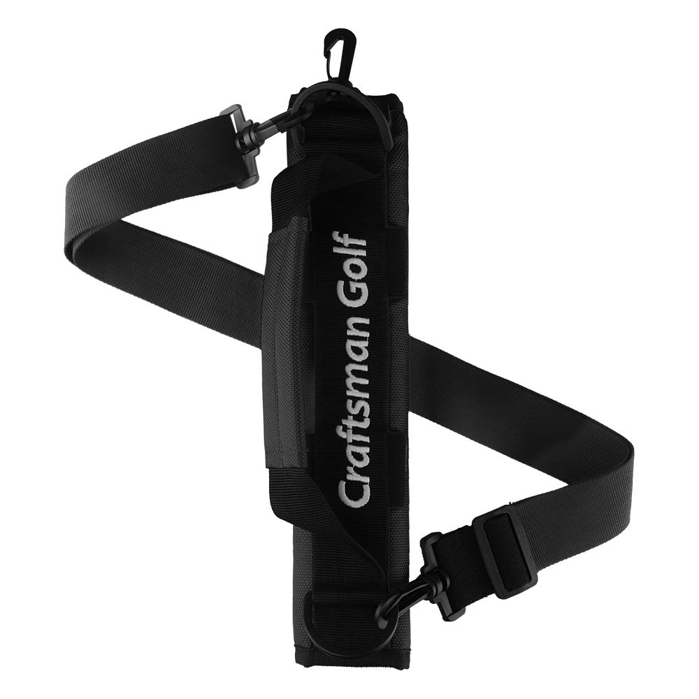 Craftsman Golf Portable Mini Carry Bag Shoulder Sleeve Bag Ideal for Golf Course Available for Custom Version with Your Name Stitched (Gray camo (Update))