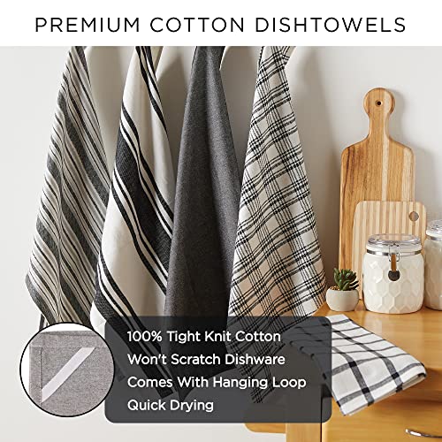 DII Basic Barmop Collection Multi-Purpose Cleaning, Dishtowel Set, Bright, 4 Piece