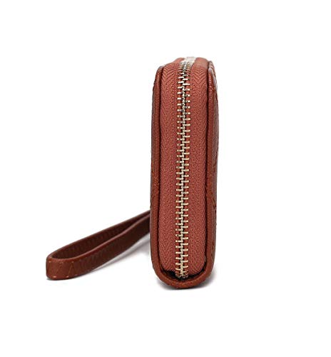 MKF Wallet Wristlet Handbag for Women – PU Leather Bag – Double Zipper Multi Compartment Designer clutch Purse
