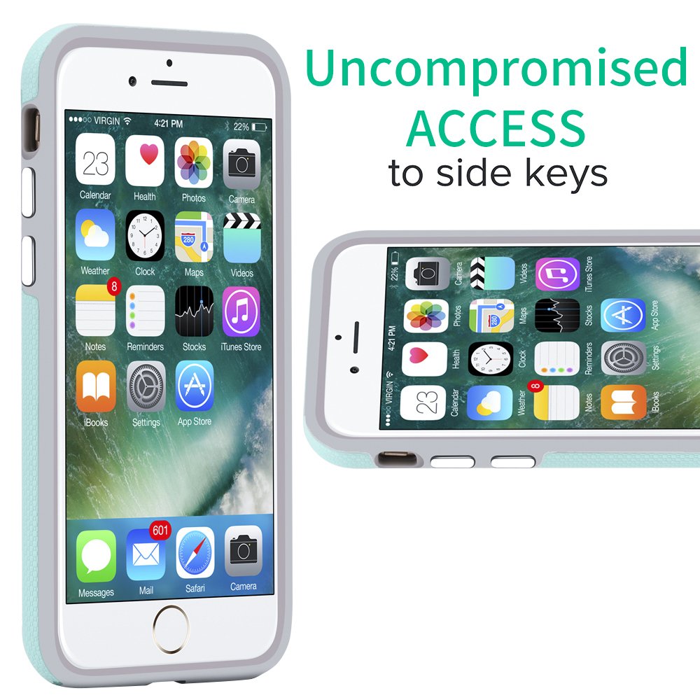 CellEver Compatible with iPhone 6 / 6s Case, Dual Guard Protective Shock-Absorbing Scratch-Resistant Rugged Drop Protection Cover Designed for iPhone 6 / 6S (Navy Blue)