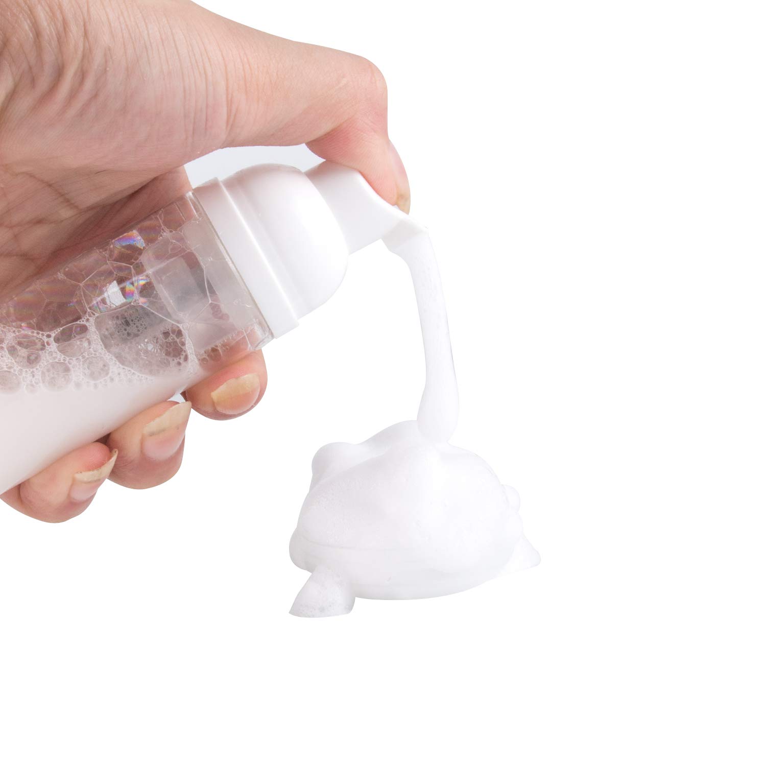 BuQiuRen Foam Pump Bottle 10 Pcs 2oz Foaming Soap Pump Dispenser & BPA Free for Cleaning, Travel, Cosmetics Packaging, Hand Soap Foaming, Shampoo