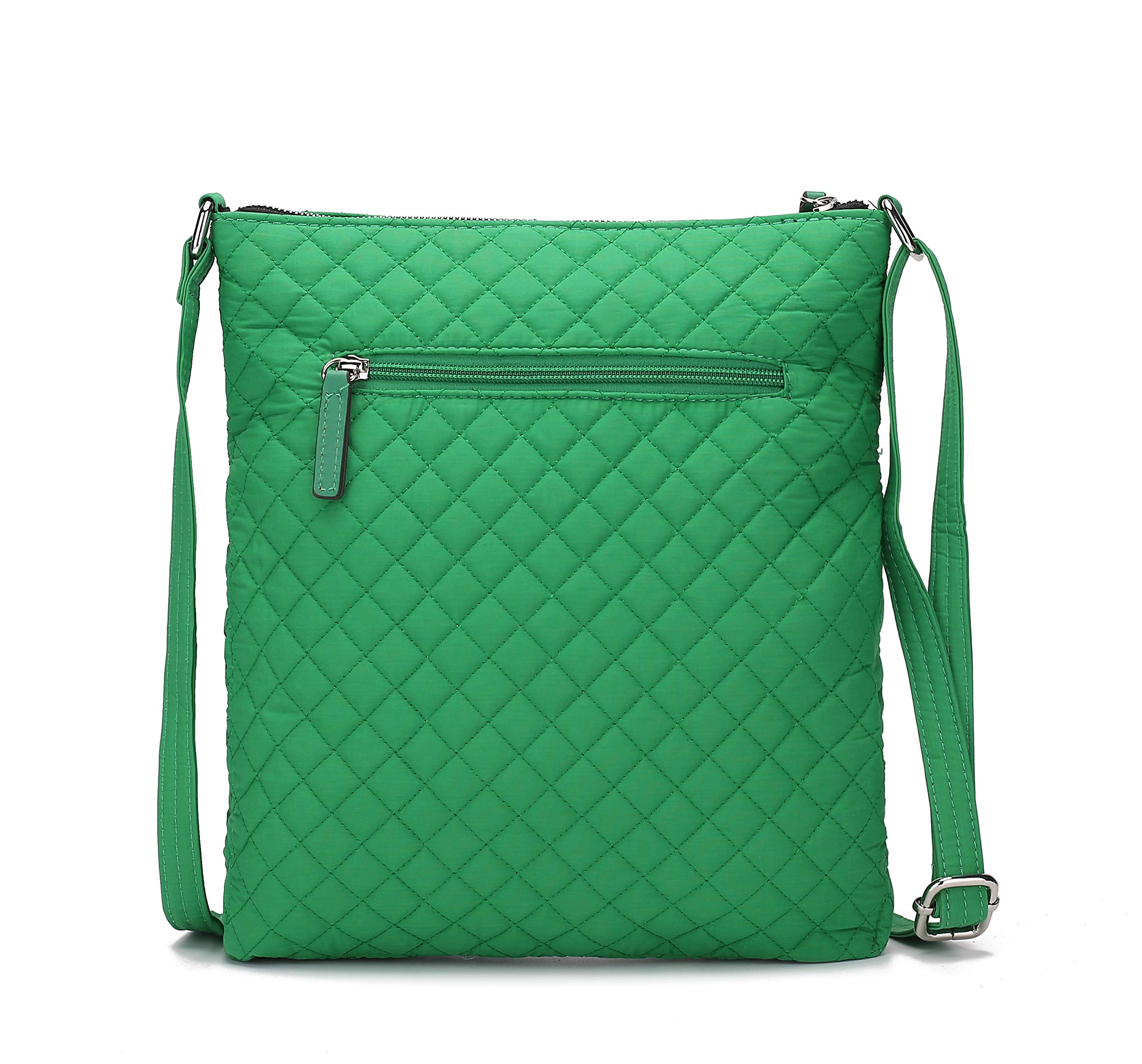 MKF Women's Quilted Cotton Crossbody Bag for Women Lightweight Crossover Shoulder Purse