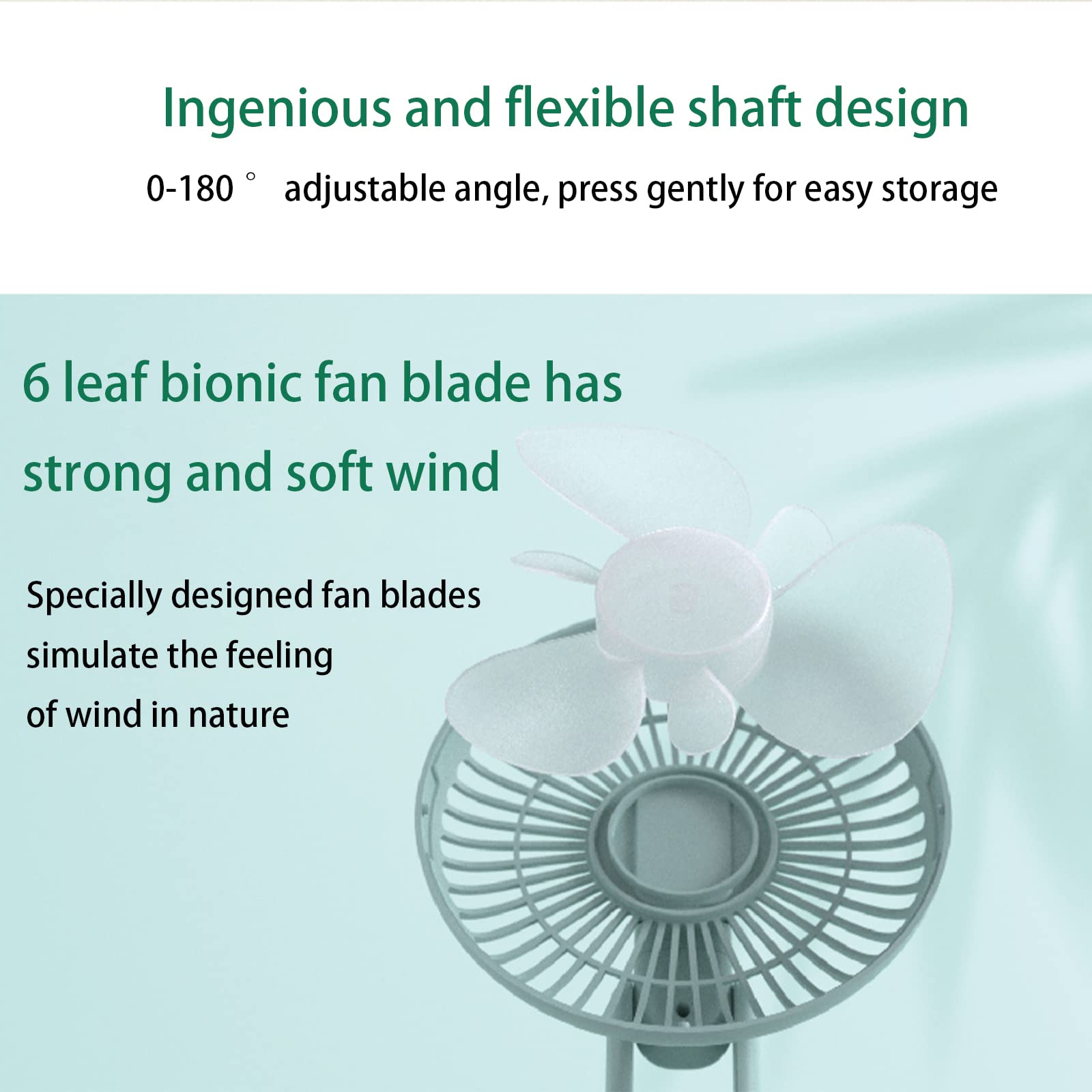 Cilipuloy Table Fan Fan Air Circulator Home Office 3 Speed Battery Operated 7 Inch Clip-On Bedroom Cooling Personal Portable Small Dorm Room USB Rechargeable Powered 4 Adjustable Strong Wind