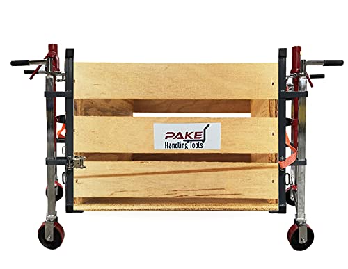 Hydraulic Furniture Mover Equipment Mover Crate Mover (Set of 2),Heavy Duty Moving Dolly, 3960 lbs Capacity, Pake Handling Tools (Regular Handle)