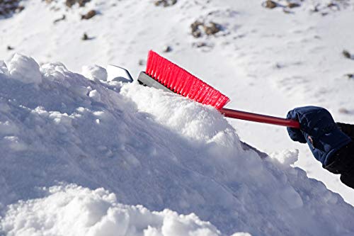 SubZero 3512PBT 35" Pivoting Head Extendable Snowbroom with Integrated Foam Squeegee and Ice Scraper (Colors may vary)