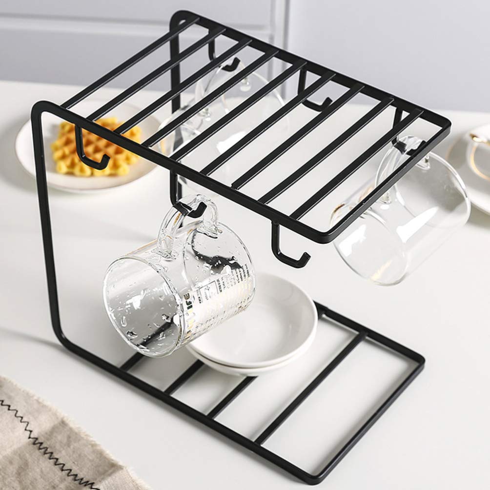 Hemoton 1pc Kitchen Organizing Coffee Cup Stand Decoration for Home Coffe Cup Holder Home Décor Cup Storage Rack Cup Holder for Home Iron Art Cup Holder Japanese-Style Display Stand Mug