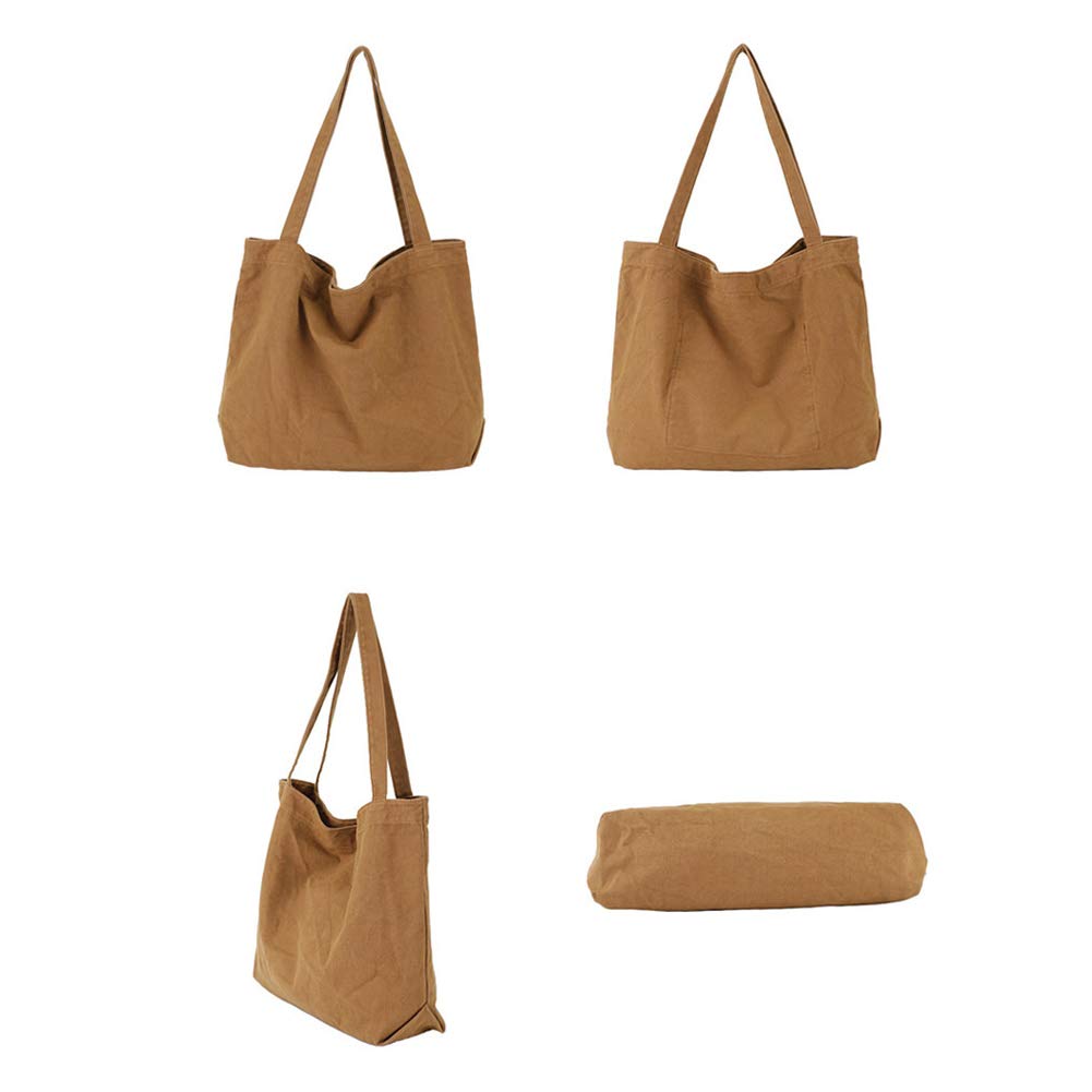 BOBILIKE Women Shoulder Bags Canvas Tote Bag Handbag Work Bags, Green
