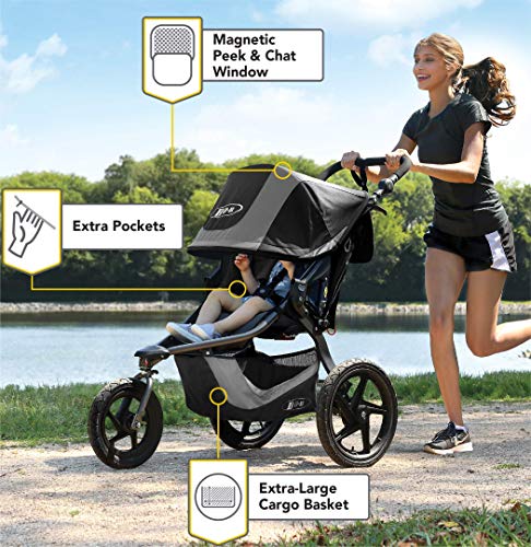 BOB Revolution Flex 3.0 Jogging Stroller, Graphite Black [Old Version]
