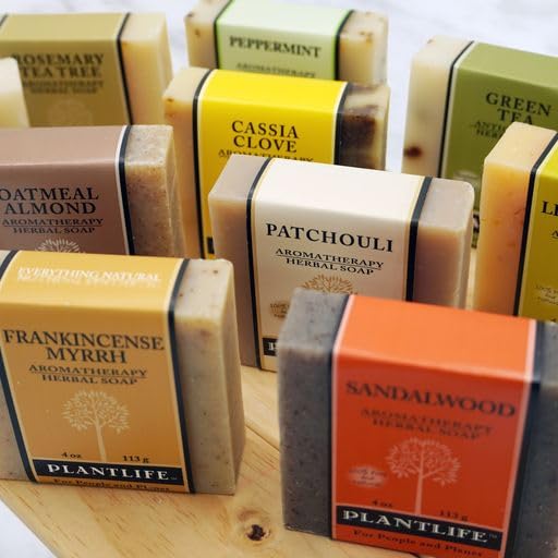 Plantlife Green Tea Bar Soap - Moisturizing and Soothing Soap for Your Skin - Hand Crafted Using Plant-Based Ingredients - Made in California 4oz Bar