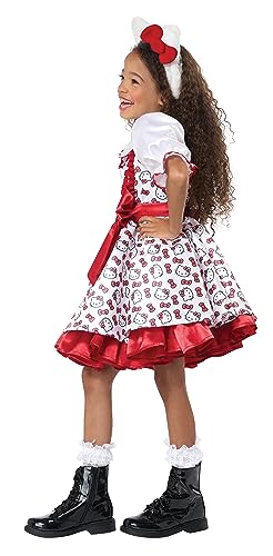 California Costumes Hello Kitty Classic Party Dress, Child Small, White/Red