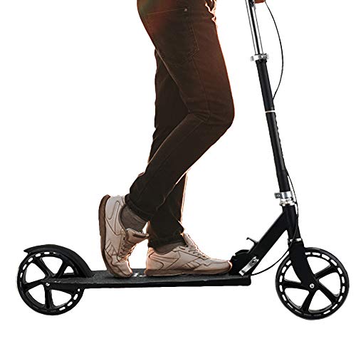 Chunlan Adult Scooter Foldable Foot Brake PU Solid Tire Adjustable Height Child Commute School 100kg Load Non-Electric