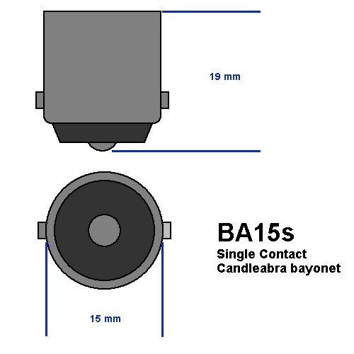Halco JC20/2WW/BA15S/LED2 81100 LED JC 2.3W 3000K IP65 BA15S PROLED