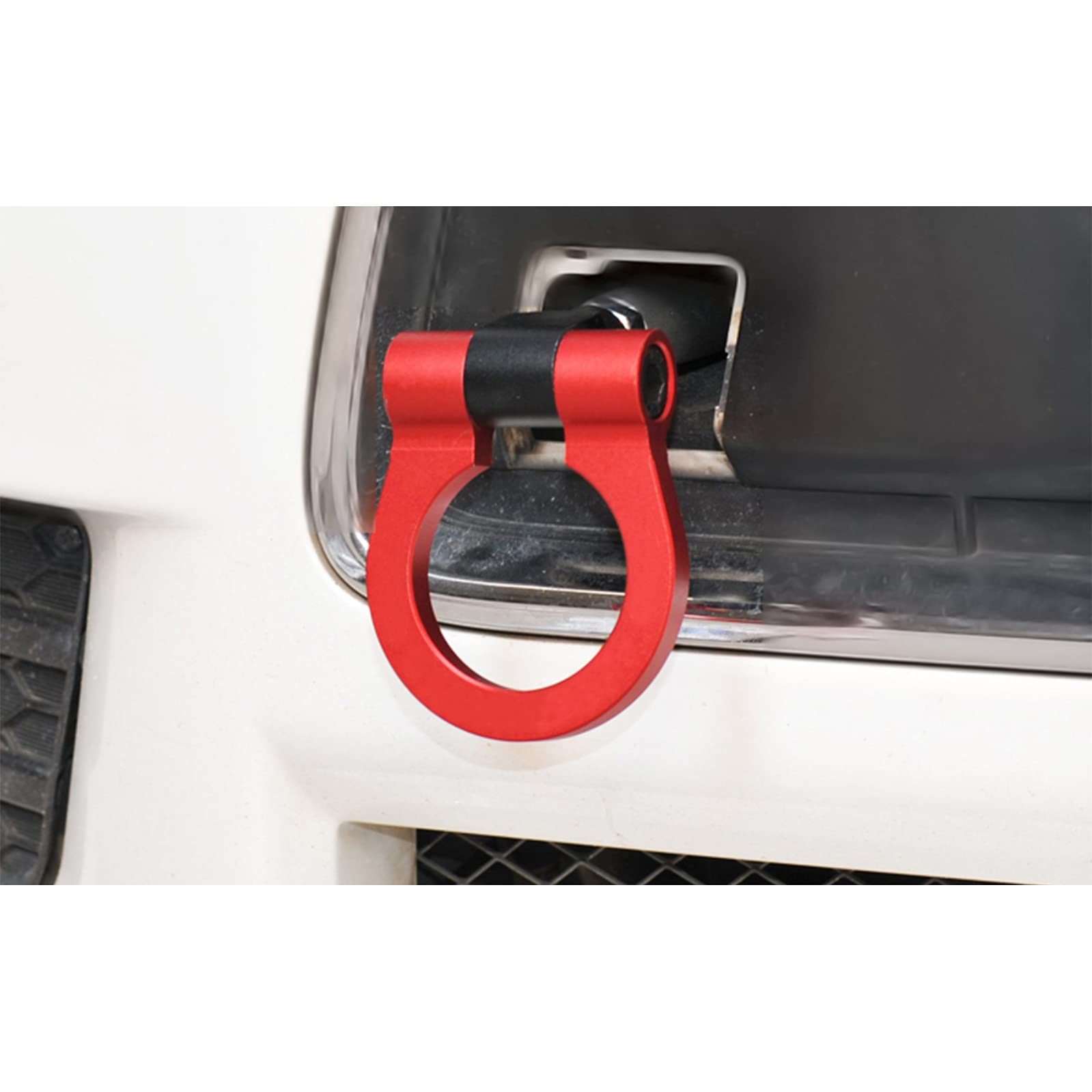 Car Refitted Front Rear Bumper Trailer Ring Eye Towing Tow Hook Kit Hook Screw On Only Compatible with BMW 1 3 5 Series X5 X6 E30 E34 E36 E39 E46 E82 E90 E91 E92 E93 E70 E71 Mini Cooper