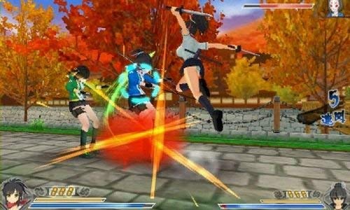 Senran Kagura 2: Deep Crimson - 'Double D' - Nintendo 3DS (Renewed)