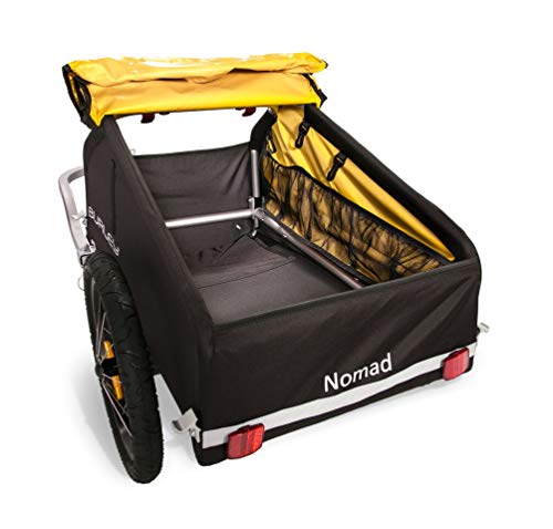 Burley Design Nomad, Aluminum Touring Cargo Bike Trailer , Yellow/Black