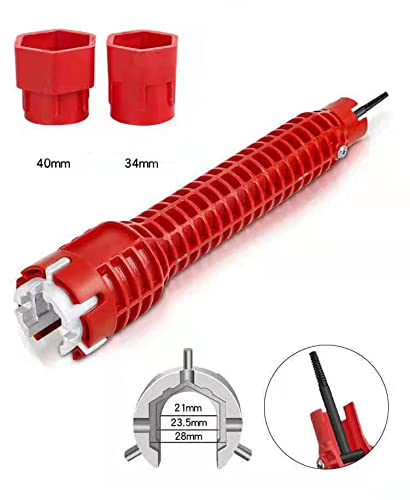dsdzkj 8-in-1 Sink Wrench, Basin Wrench is a Multi-purpose Tool for The Kitchen, Bathroom, Toilet, and Narrow Space Under