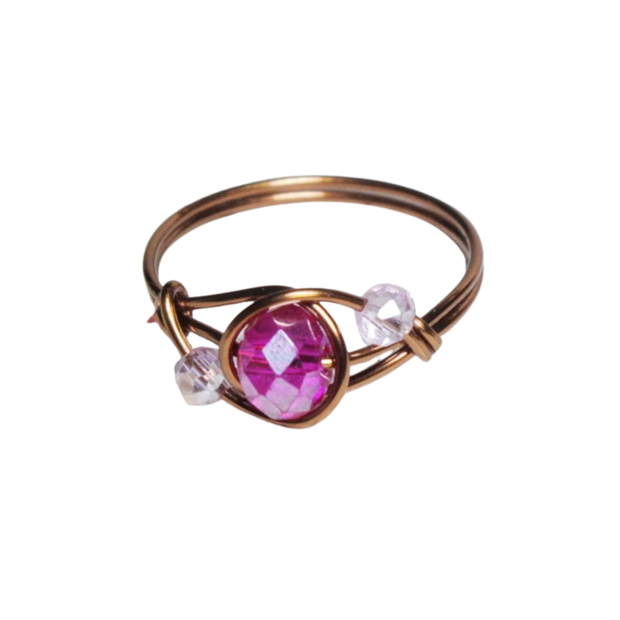 Copper Wire Rings Handmade Bronze Rings Mother's Day Gifts for Mother's Day. (8)