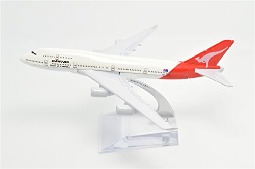 TANG DYNASTY(TM) 1:400 16cm B747-400 Qantas Metal Airplane Model Plane Toy Plane Model