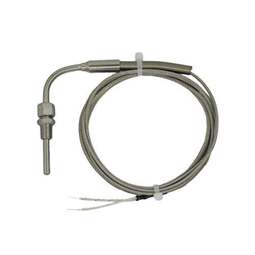 DTC J Type Thermocouple Temperature Sensors for Exhaust Gas with 90° Bend Probe and 1/8â NPT Compression Fittings