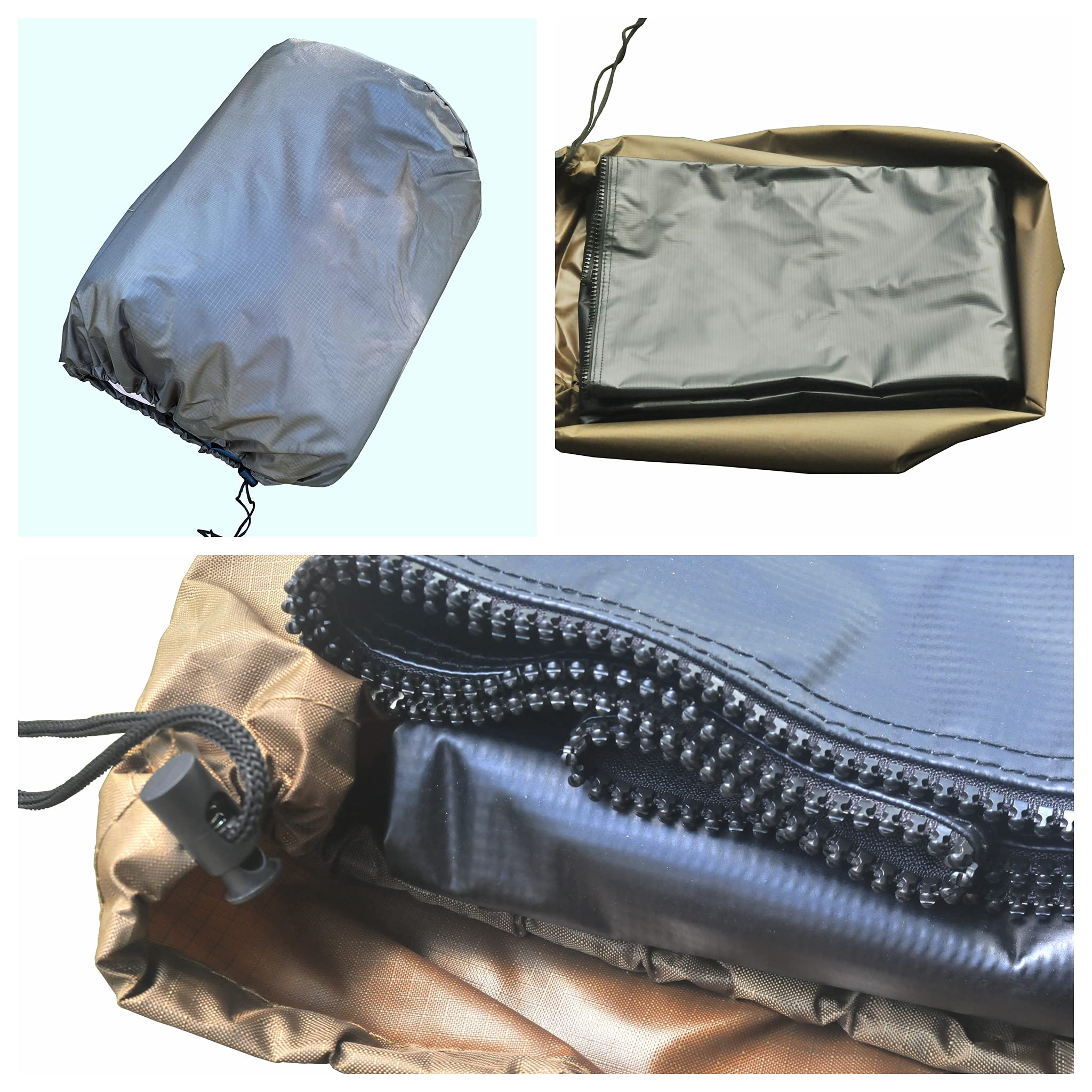 Campoint Rooftop Tent Annex for 2-3 Person Tent with PVC Ground Cloth Side Windows and Front Door