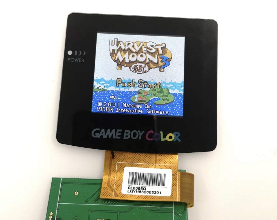 RGRS Nintendo Game Boy Color Backlight Mod Kit with Glass Screen Lens [video game]