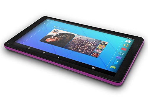 Ematic 10-inch Android 5.1 (Lollipop), Quad-Core 16GB Tablet with Keyboard Folio Case and Headphones, Purple