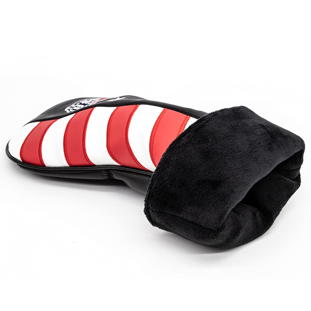 Buker Golf Driver Head Covers Golf Club Headcvoers for Driver USA Flag Typed Golf Driver Cover Premium Leather Golf Headcovers fits All Drivers, Black