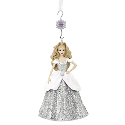 Hallmark Holiday Barbie Christmas Tree Ornament 2021 (with Limited Edition Dated Hook)
