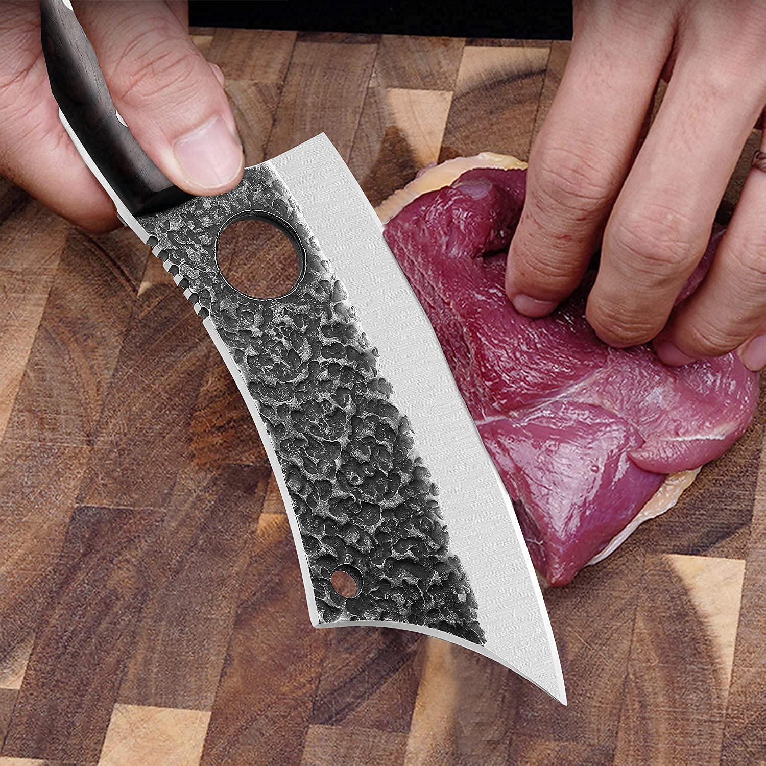 DRAGON RIOT Viking Knife Butcher Knife Meat Knife Outdoor BBQ Camping Knife