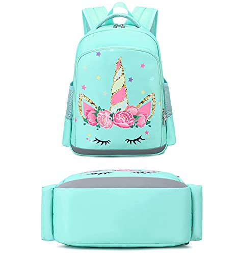 JIANYA Backpack for Girls Preschool Kindergarten Bookbag Kids School Backpack with Lunch Box Lightweight