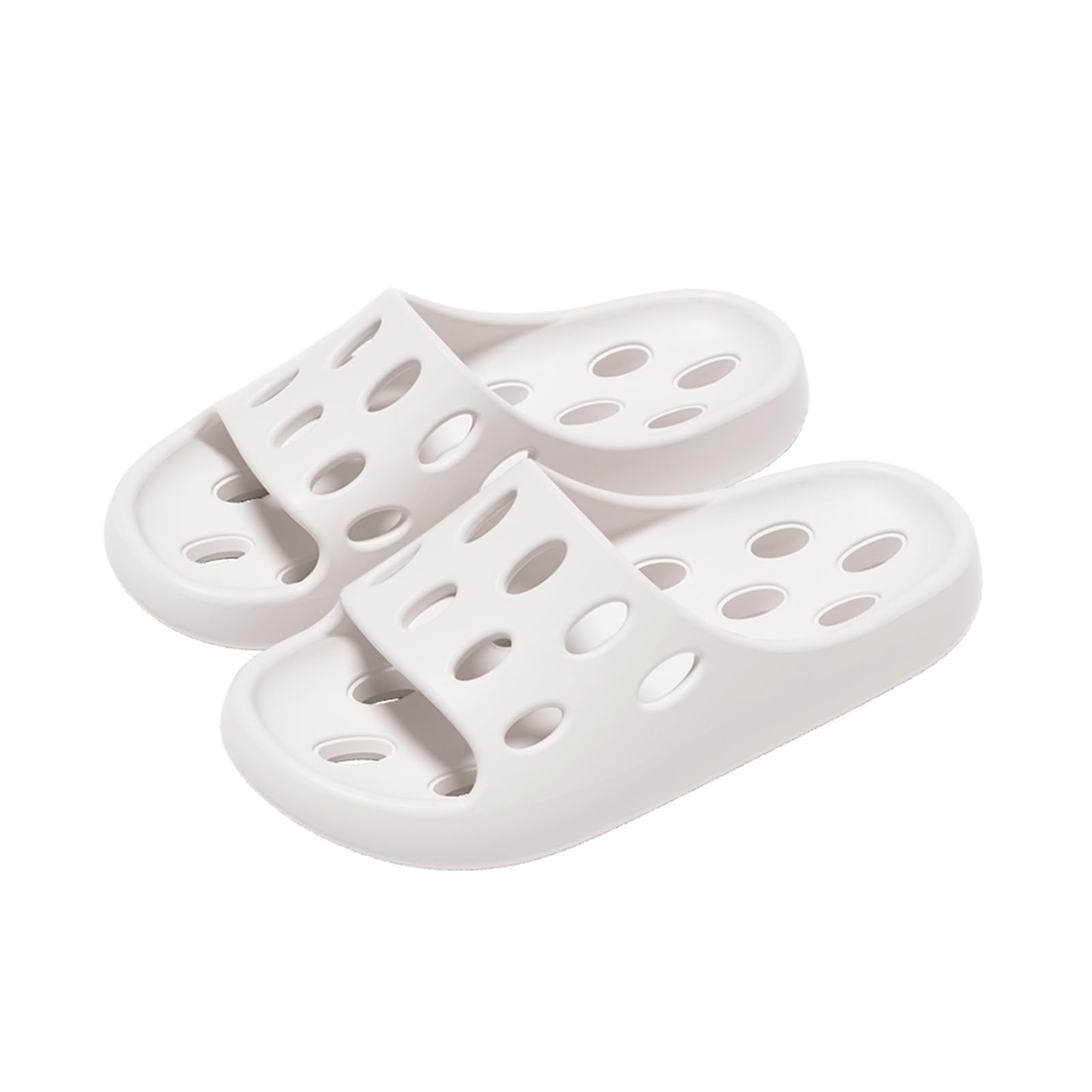Cozshoery Shower Slippers for Women and Men, Quick Drying Pool Slides Lightweight Beach Sandals with Drain Holes