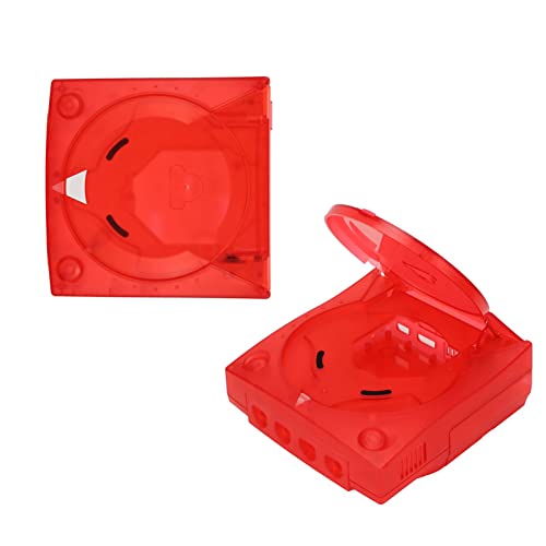 Case Shell, Translucent Red Compact Translucent ABS Shell Case for SEGA Dreamcast DC for Friends