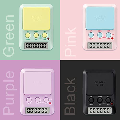 dretec Learning Timer, for Studying, Large Button, Count Function Until The Target Date, Black, Officially Tested in Japan(1 Starter AAA Battery Included)