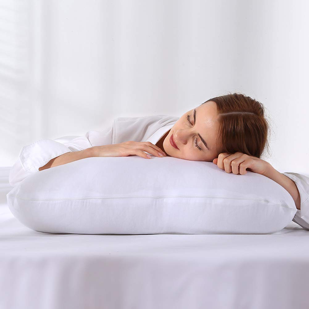 COMHO Full Body Pregnancy Pillow, U Shaped Maternity Pillow with Two Removable Velvet Cover, Support Back/Neck/Head