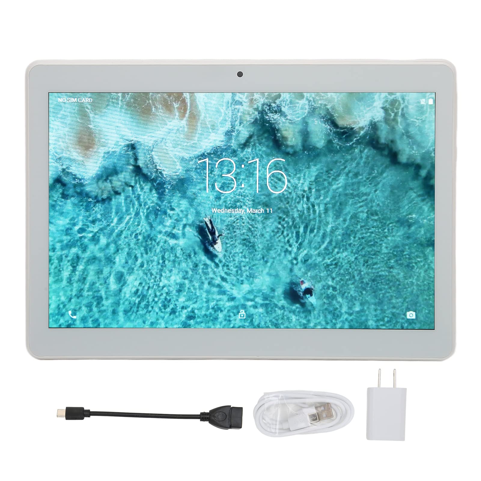 doder Phone Tablet, Dual SIM Dual Standby 10.1 Inch Tablet 4GB RAM 64GB ROM for Entertainment (US Plug)