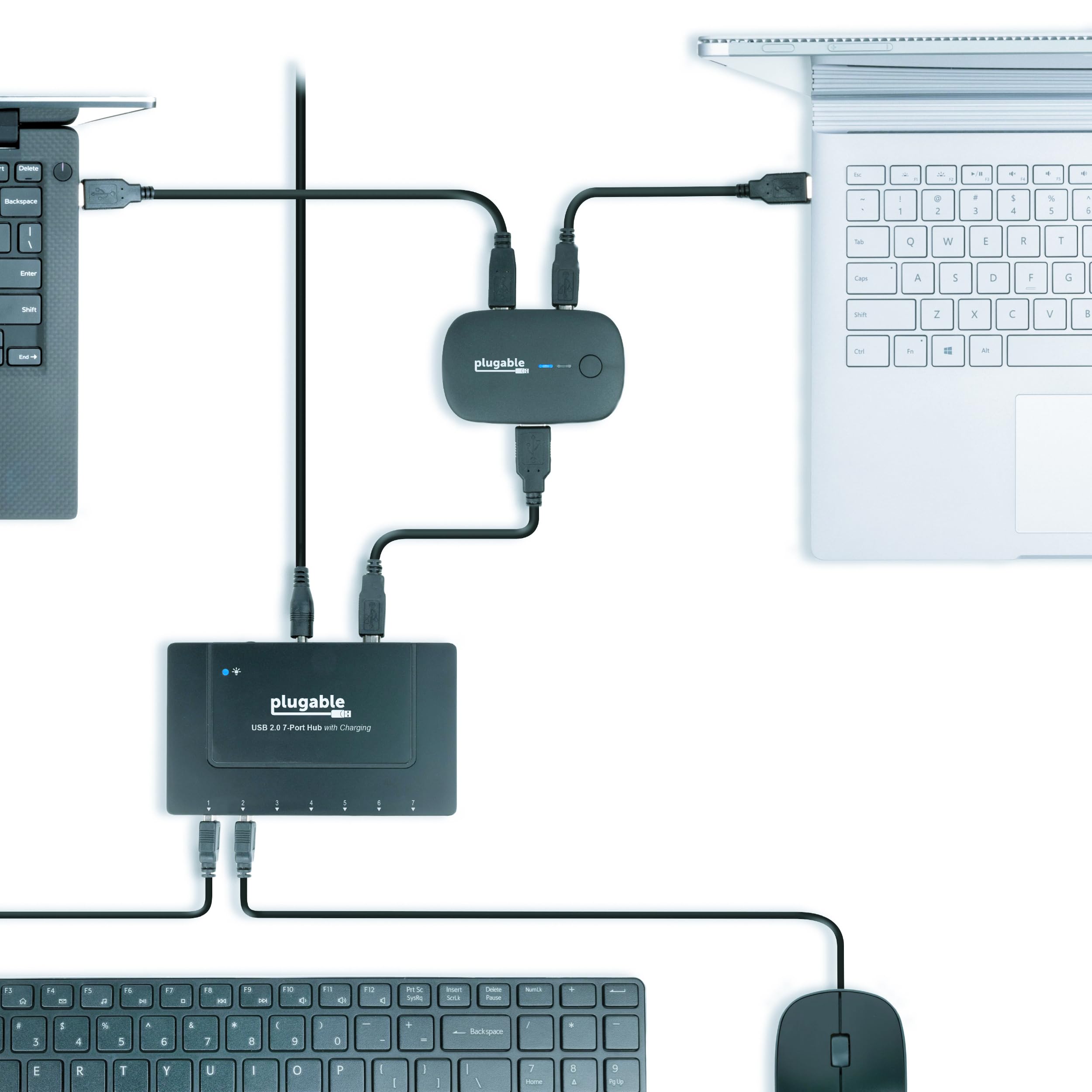 Plugable USB 2.0 Sharing Switch for One-Button USB Device Port Sharing Between Two Computers (A/B Dual Computer Switch)